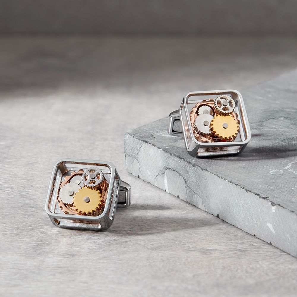 Square Gear Cufflink | Emirates
